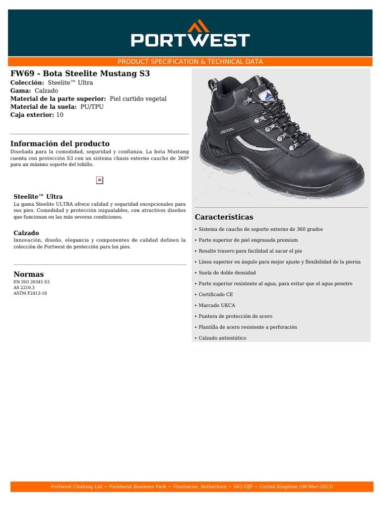 Portwest FW69 | PDF | Pie