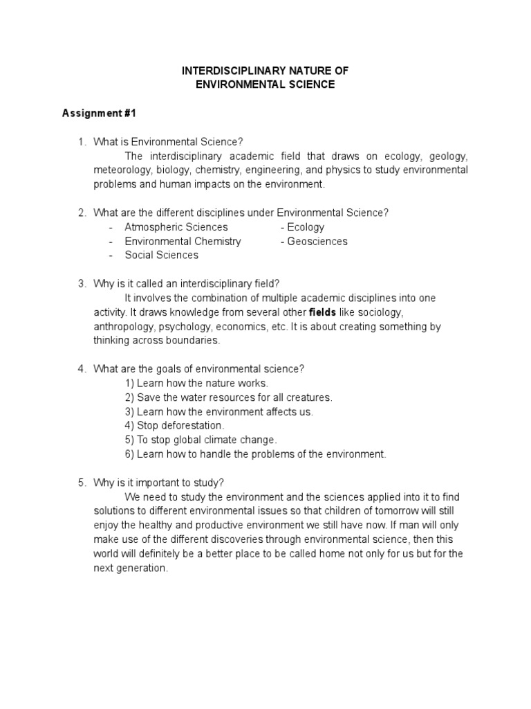 Understanding Our Interconnected Environment: An Introduction to the ...