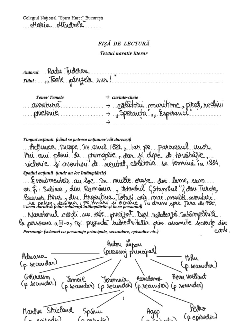 Fisa de Lectura - 220707 - 171703 | PDF