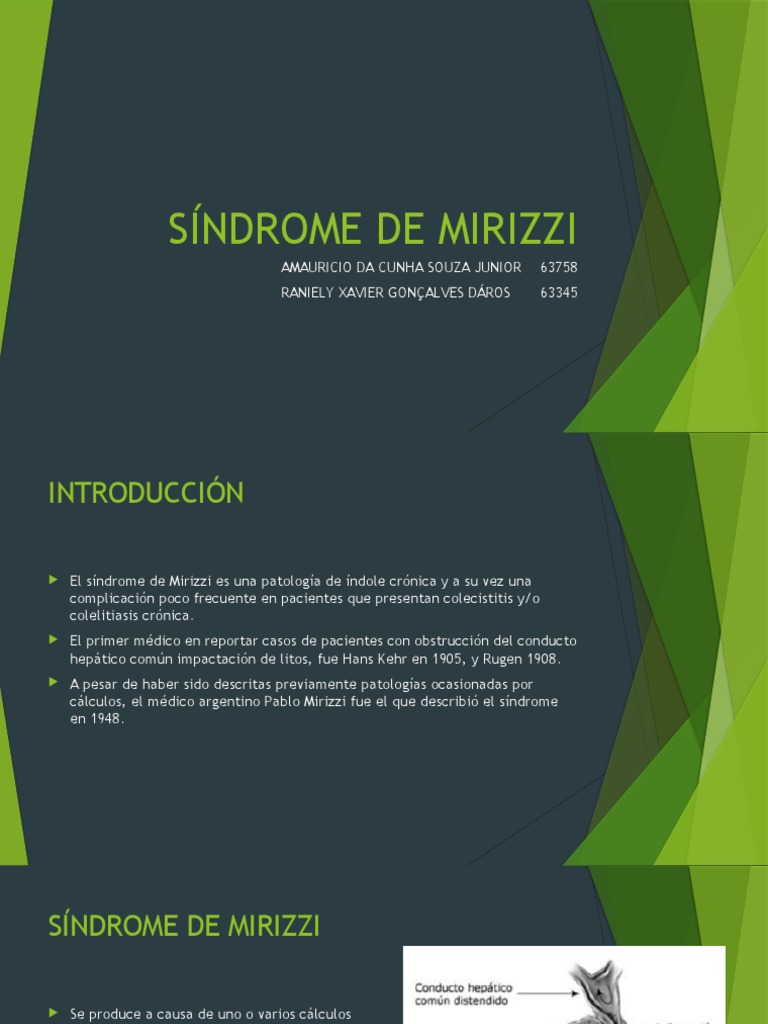 Síndrome de Mirizzi | PDF | Vesícula biliar | Sistema exocrino