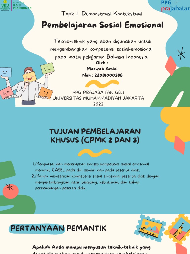 Topik 1 - Demonstrasi Kontekstual - PSE - Marwah Amini | PDF