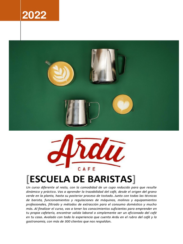 Ardu Escuela de Baristas | PDF | café | Agua