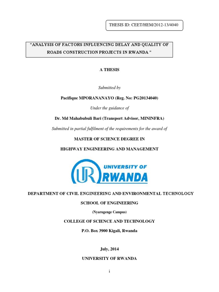 Thesis Pacifique PG 20134040 Final | PDF | Project Management | Business