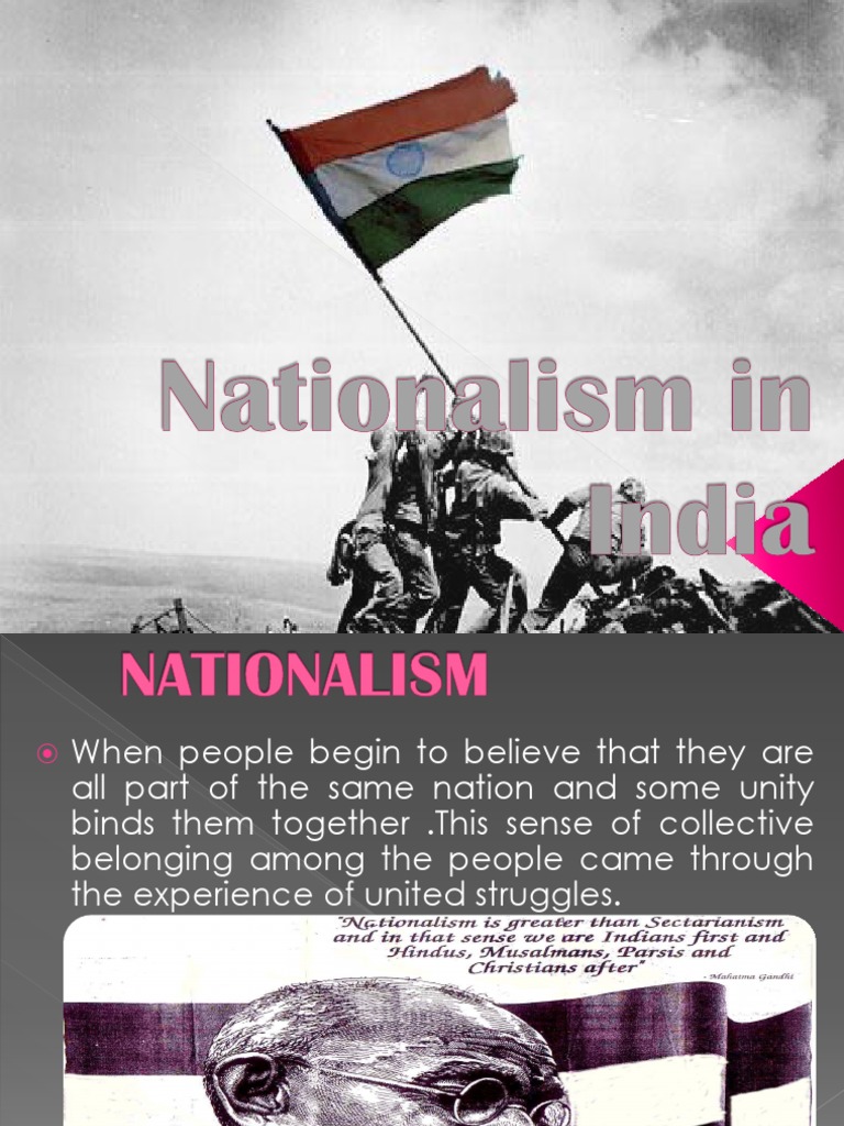 Nationalism in India | PDF | Mahatma Gandhi | Nonviolence