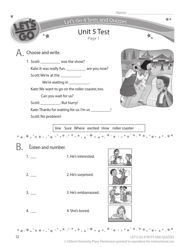 Let's Go Unit 5 | PDF