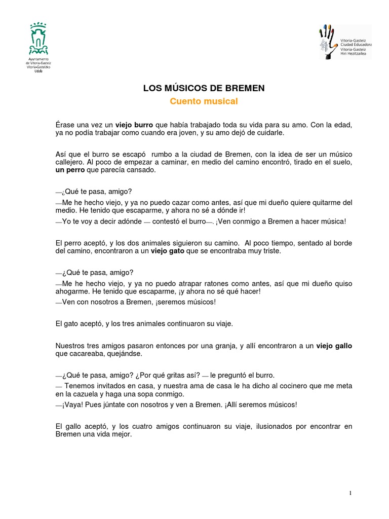 Cuento de Dos Páginas | PDF | Hermanos Grimm