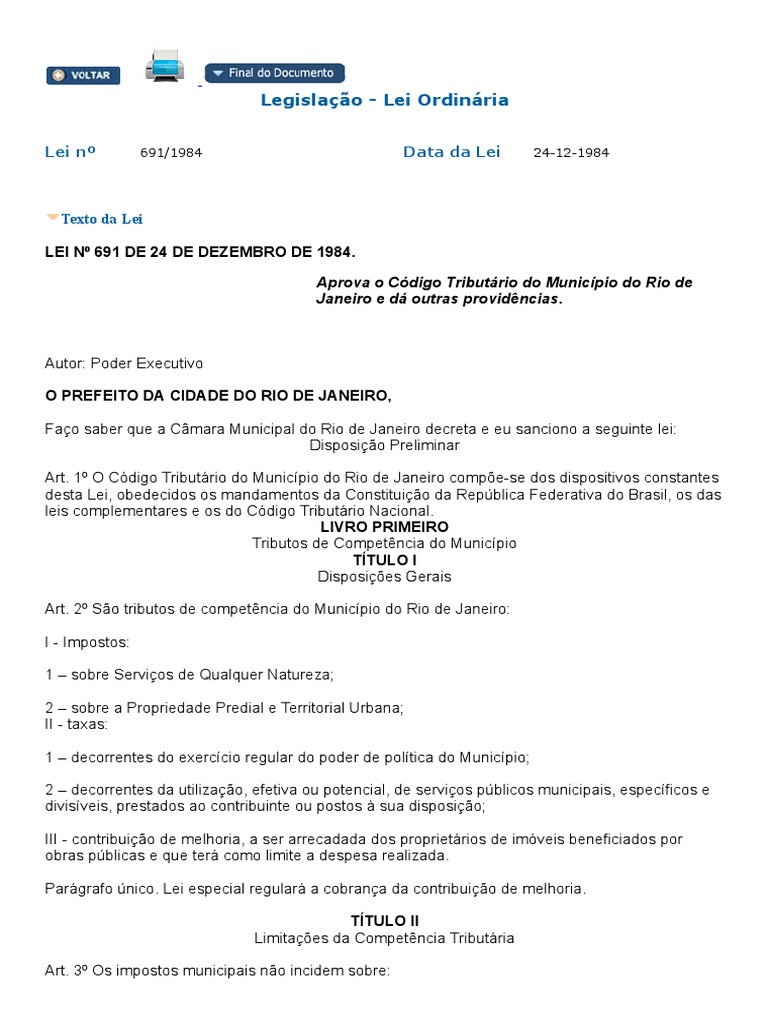 Legislação - Lei Ordinária: Lei Nº Data Da Lei | PDF | Impostos | Economias