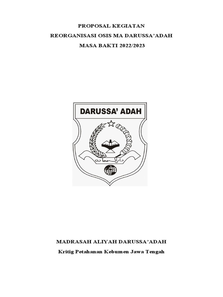 Logo OSIS MA Darussa'adah 2022/2023 | PDF