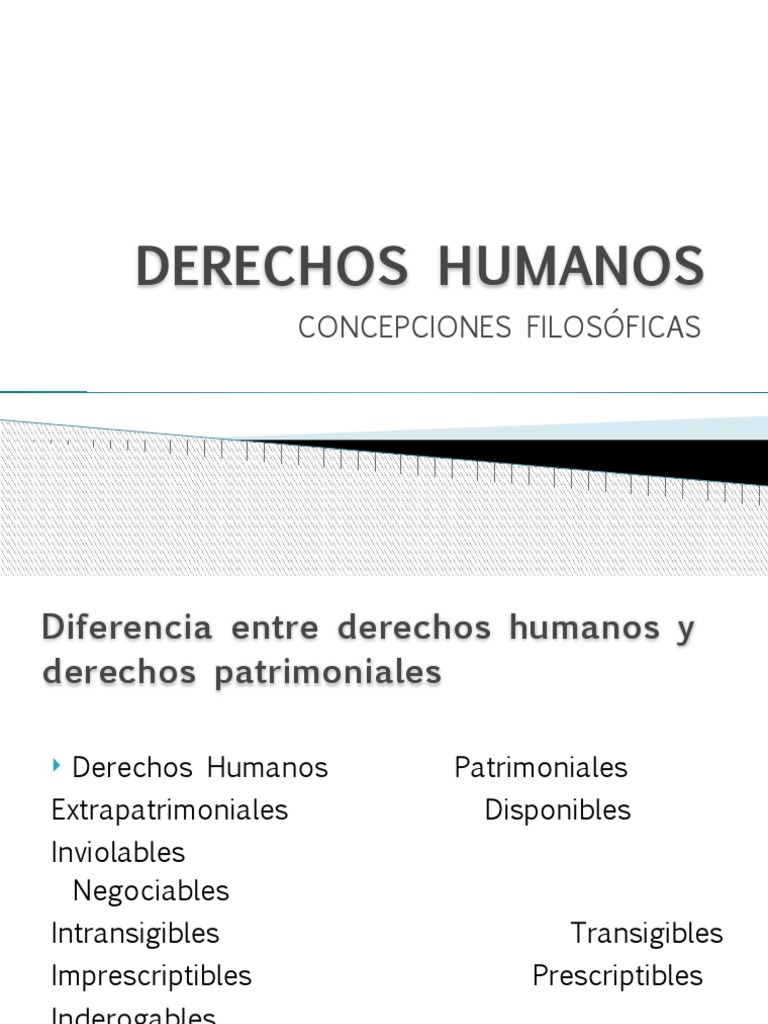 Derechos Humanos: Inderogables y Transigibles | PDF | Derechos humanos ...