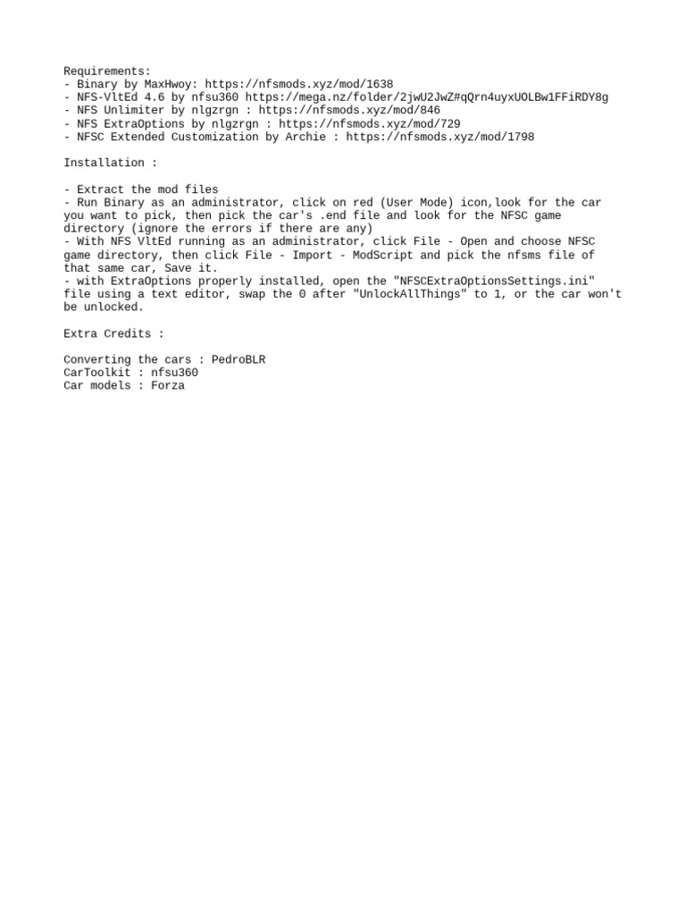 Install Instructions | PDF