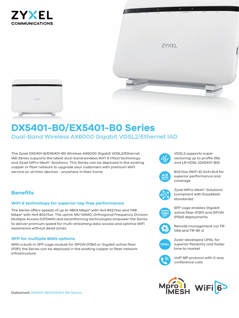 Zyxel EX5401 B0 Englisch | PDF | Wi Fi | Internet