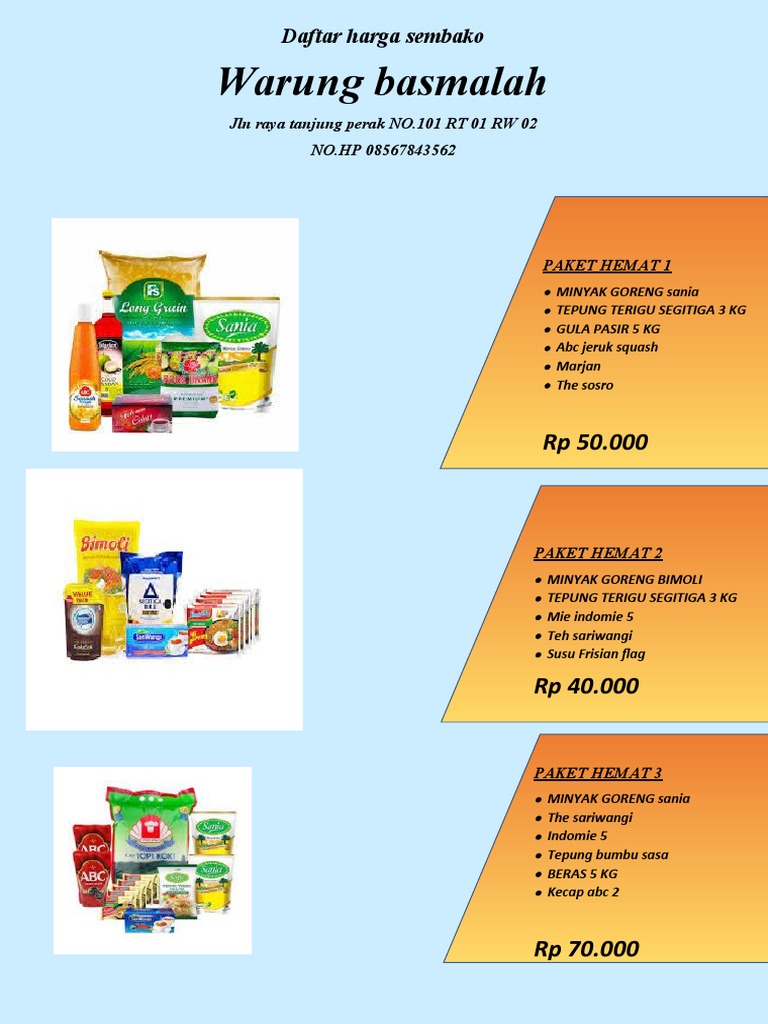 Daftar Harga Sembako | PDF