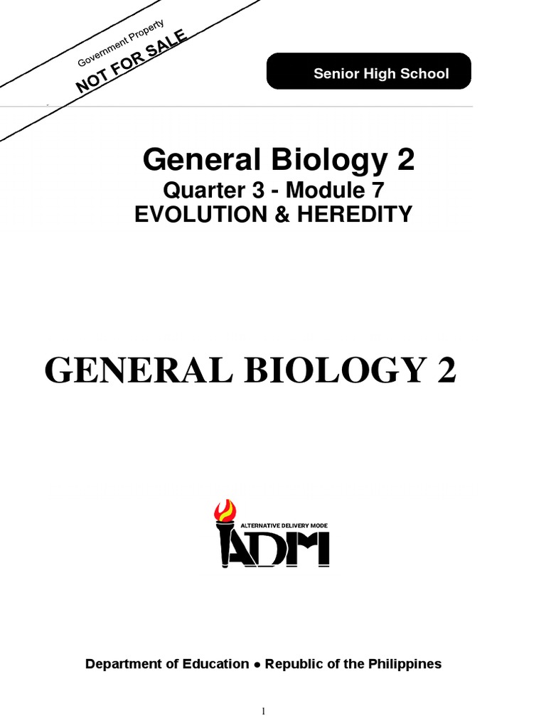 General Biology 2 - Q3 - Module 7 | PDF | Homology (Biology ...