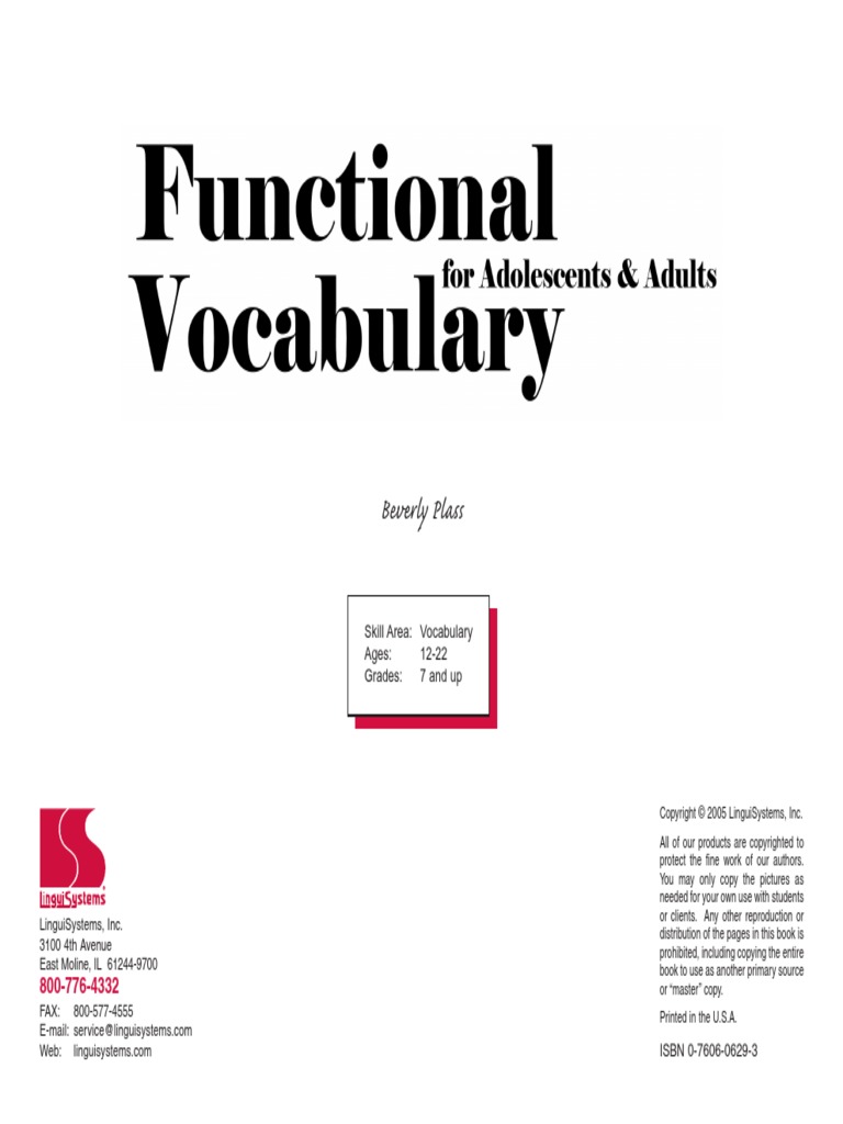 Functional Vocabulary | PDF | Bathroom | Bedroom