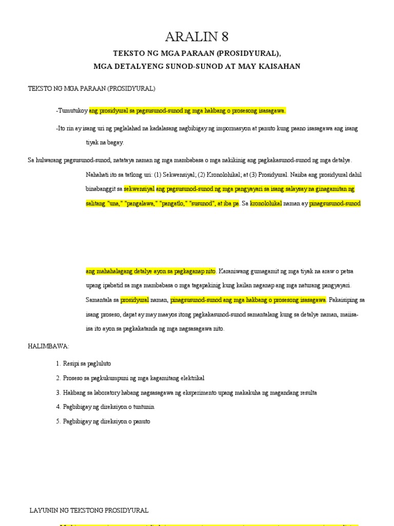 Ika Walong Aralin | PDF