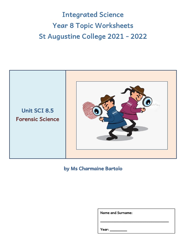 Forensic Science Activities for Students | PDF | Fingerprint | Friction