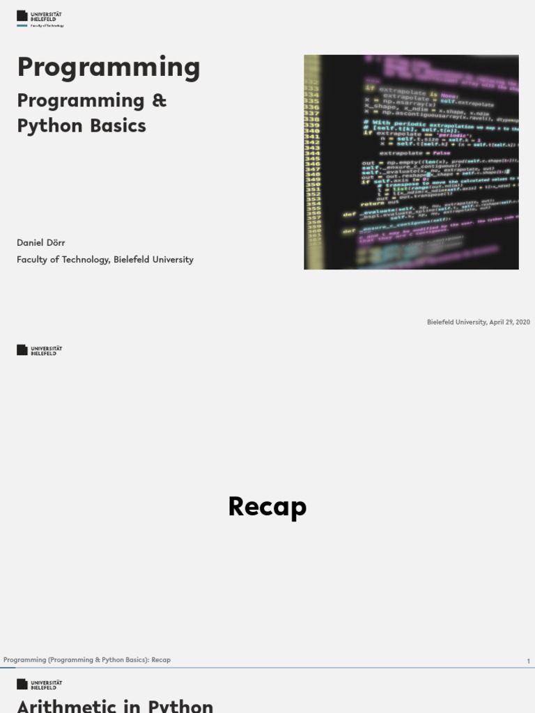 Programming Programming And Python Basics An Introduction To Python Data Types Pdf Boolean
