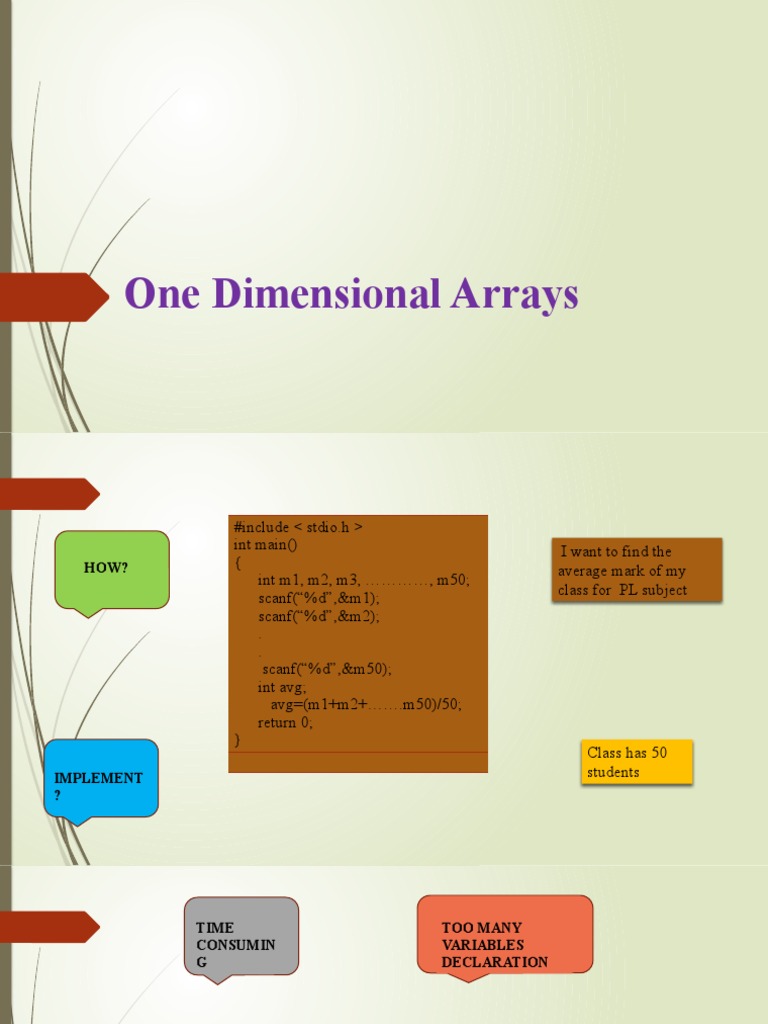 1d - Arrays | Pdf | Information Technology Management | Computer 
