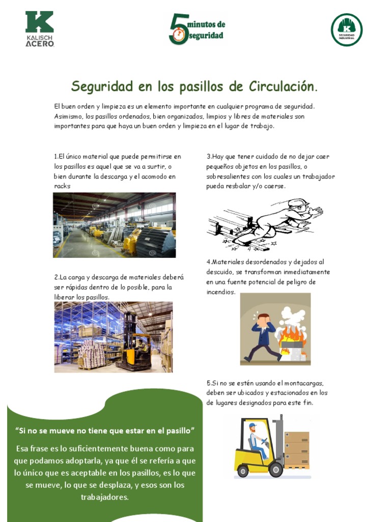 Seguridad en Los Pasillos de Circulación | PDF