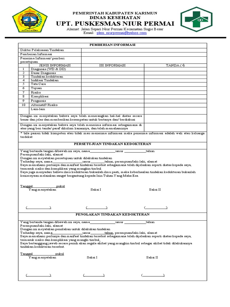 PEMBERIAN INFORMASI (Informed Consent) | PDF