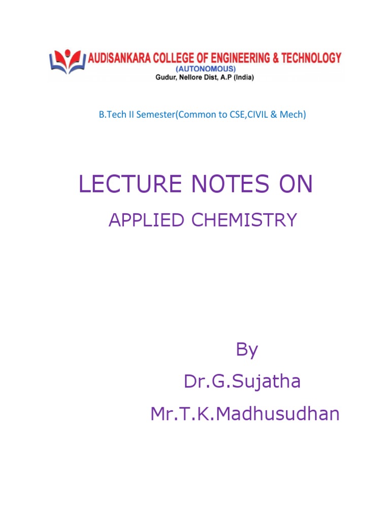 Applied Chemistry | PDF | Corrosion | Anode