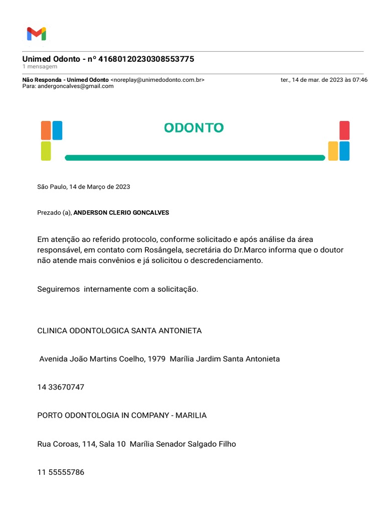 Unimed Odonto | PDF | Aplicativo para celular | Celulares