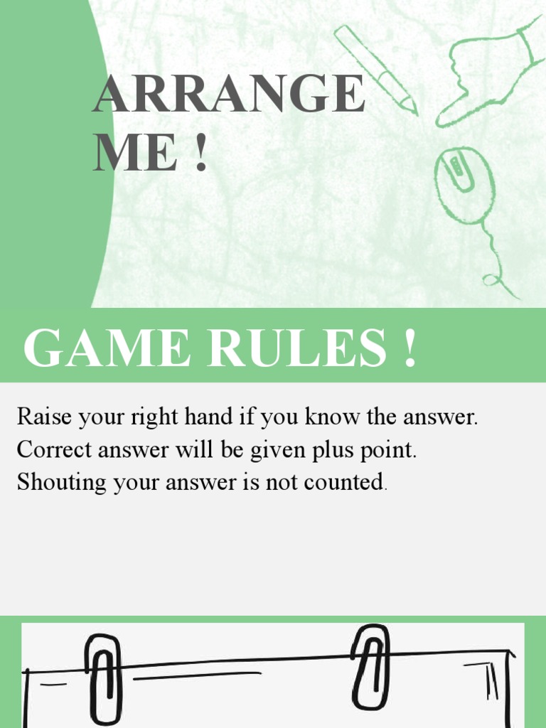 Arrange Me ! | PDF