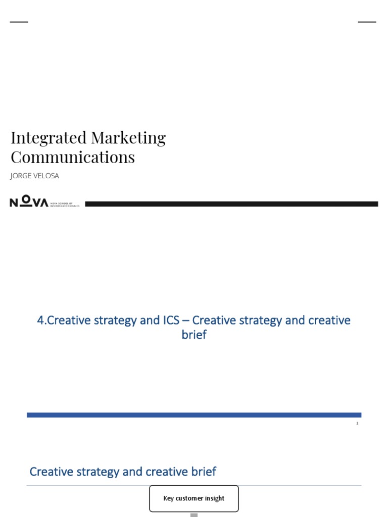 Creative Strategy and Creative Brief 2022-23 T3 | PDF | Brand | Advertising