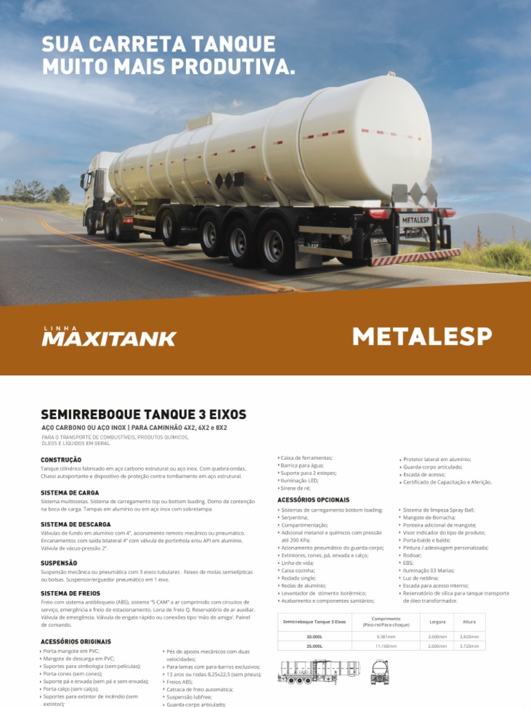Catálogo Tanque Metalesp | PDF