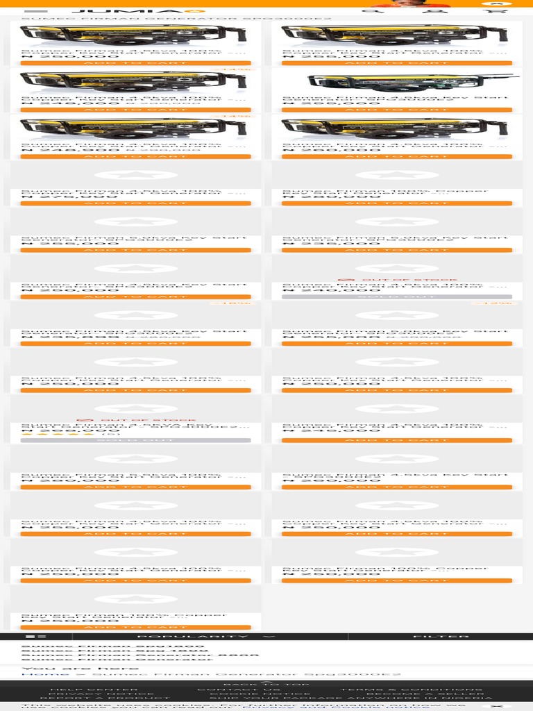 Sumec Firman Generator Spg3000E2 Available at Best Price Online Jumia ...