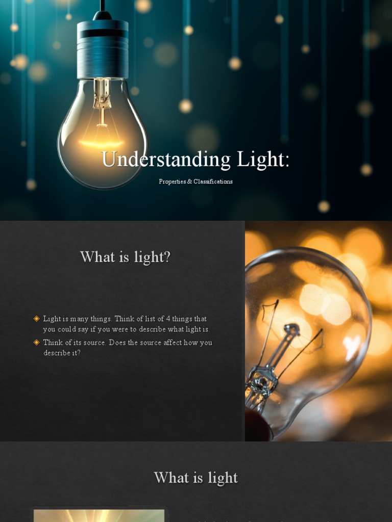 Understanding Light:: Properties & Classifications | PDF | Incandescent ...