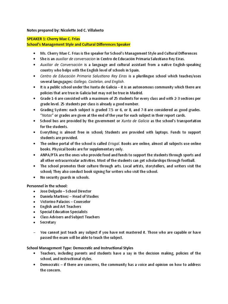 Webinar Notes | PDF | Teachers | Learning