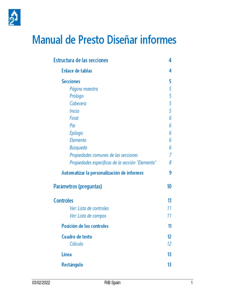 Manual para Diseñar Informes en Presto | PDF | Archivo de computadora | Ventana (informática)