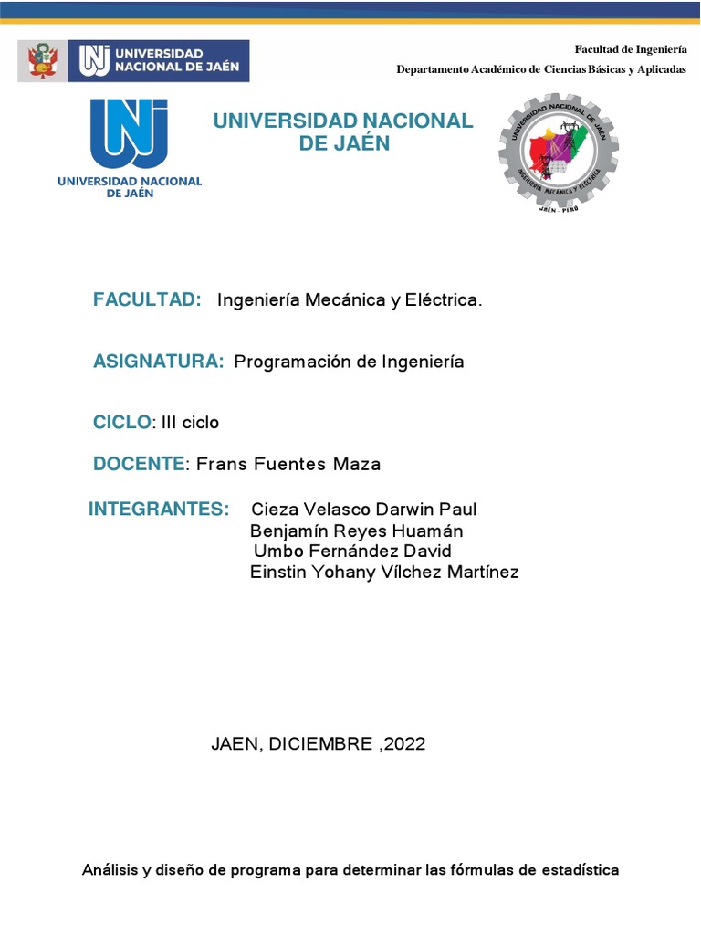 Proyecto - Grupo 6 - Programacion | PDF | Estadísticas | Programación