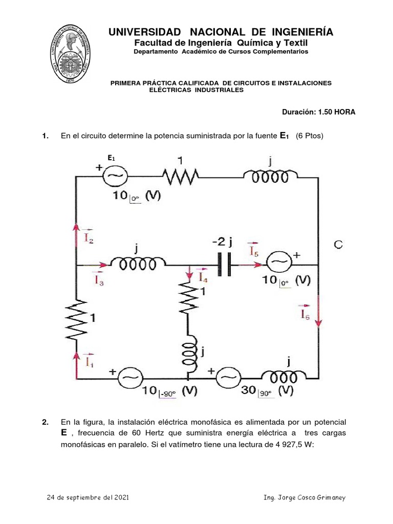 1ra Practica-EE - 102A - 2021-II | PDF