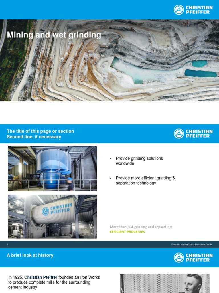 Company & Mill Presentation - Mining-And-Wet-Grinding | PDF | Mill ...