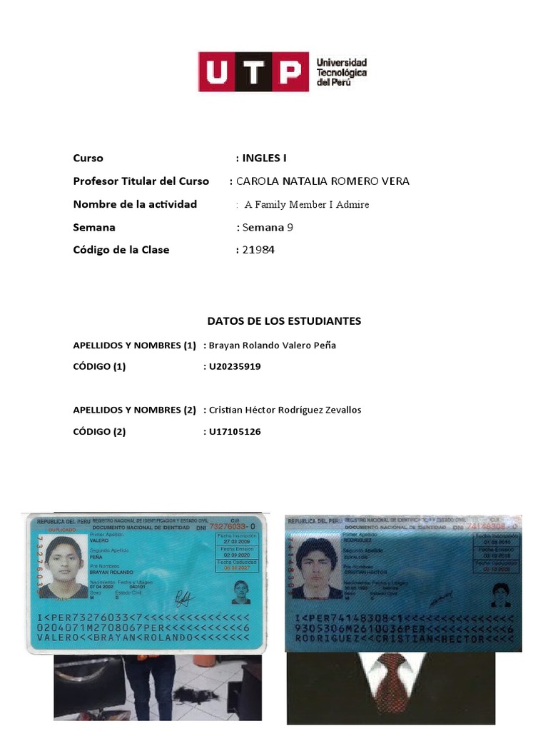 Semana 9 Ingles I Ta2 | PDF