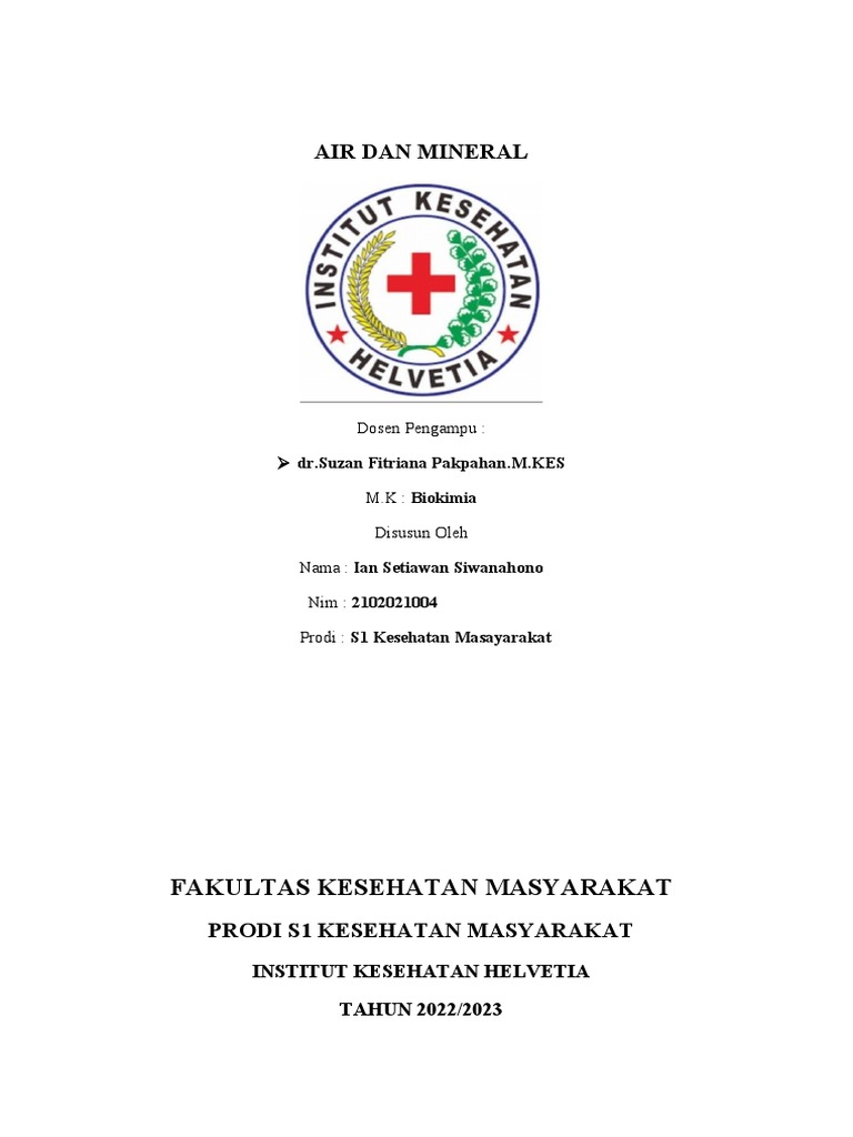 Makalah Air Dan Mineral | PDF