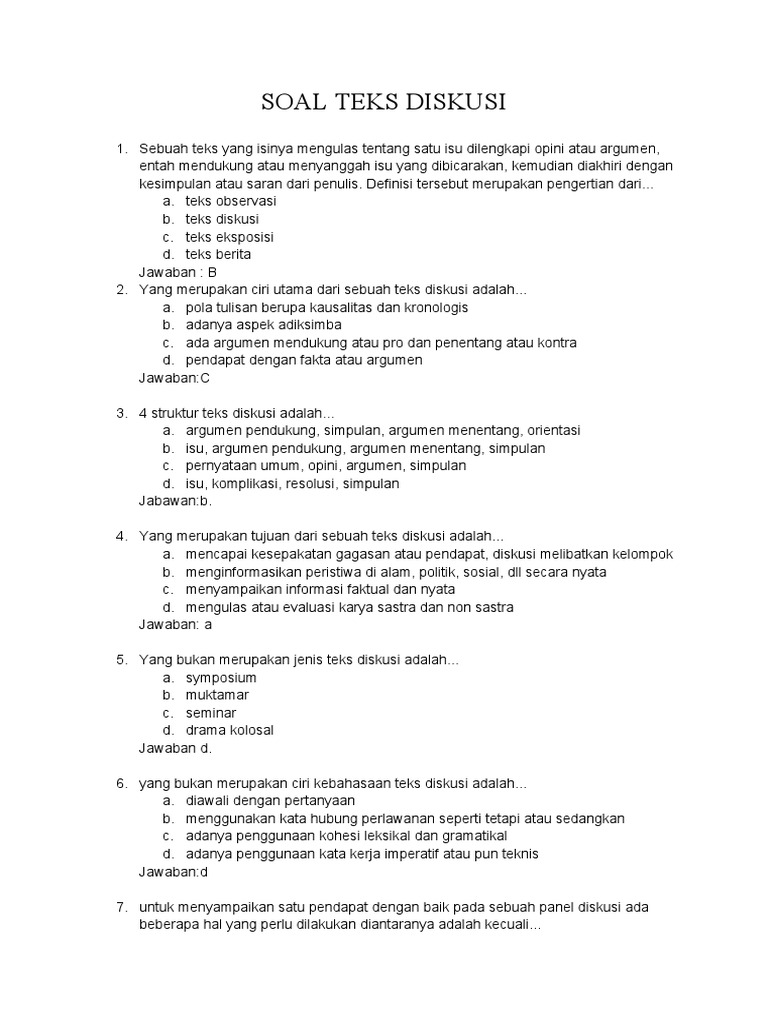 Teks Diskusi Kel 5 | PDF