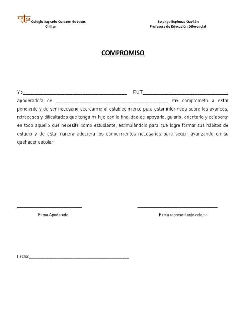 Compromiso Apoderados | PDF