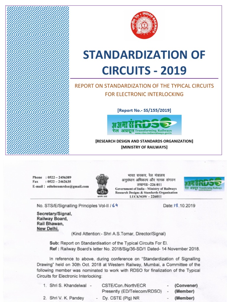 Report On Standardization of The Typical Circuits For Electronic Interlocking | Download Free ...