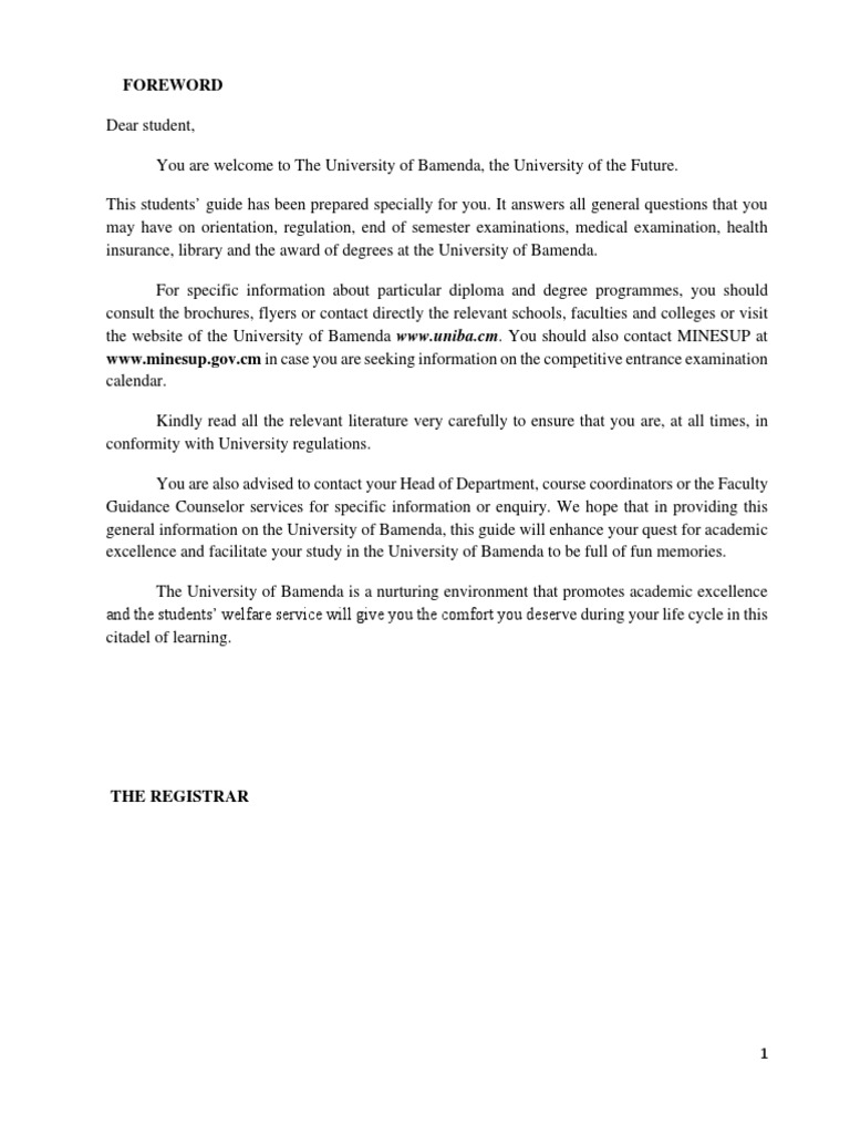 UBa Student Guide | PDF | Academic Degree | Bachelor's Degree