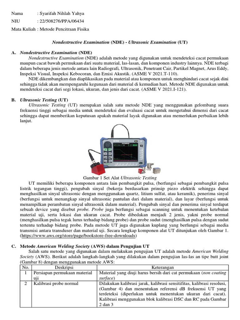 NDT Ut | PDF