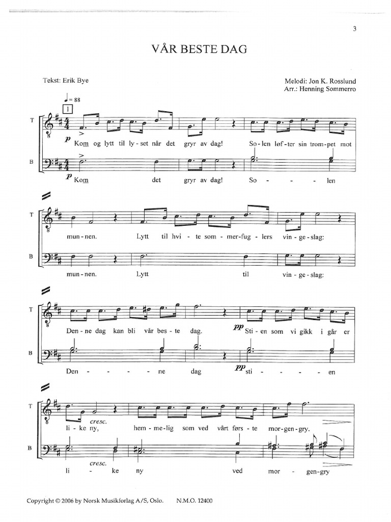 Erik Bye - Vår beste dag | PDF