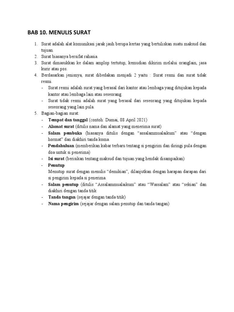 Materi BMR Bab 10 | PDF