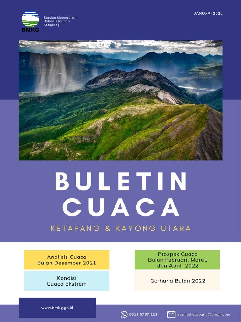 01 Buletin Cuaca Kabupaten Ketapang Dan Kabupaten Kayong Utara - Edisi Janu | PDF
