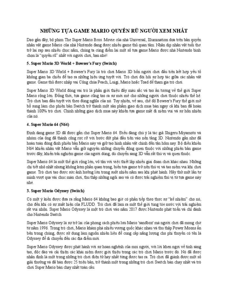 Mario | PDF
