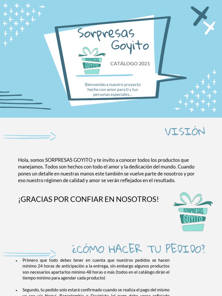 SORPRESAS GOYITO 2022 ACTUALIZADO 2 | PDF | Alimentos | Comida y bebida