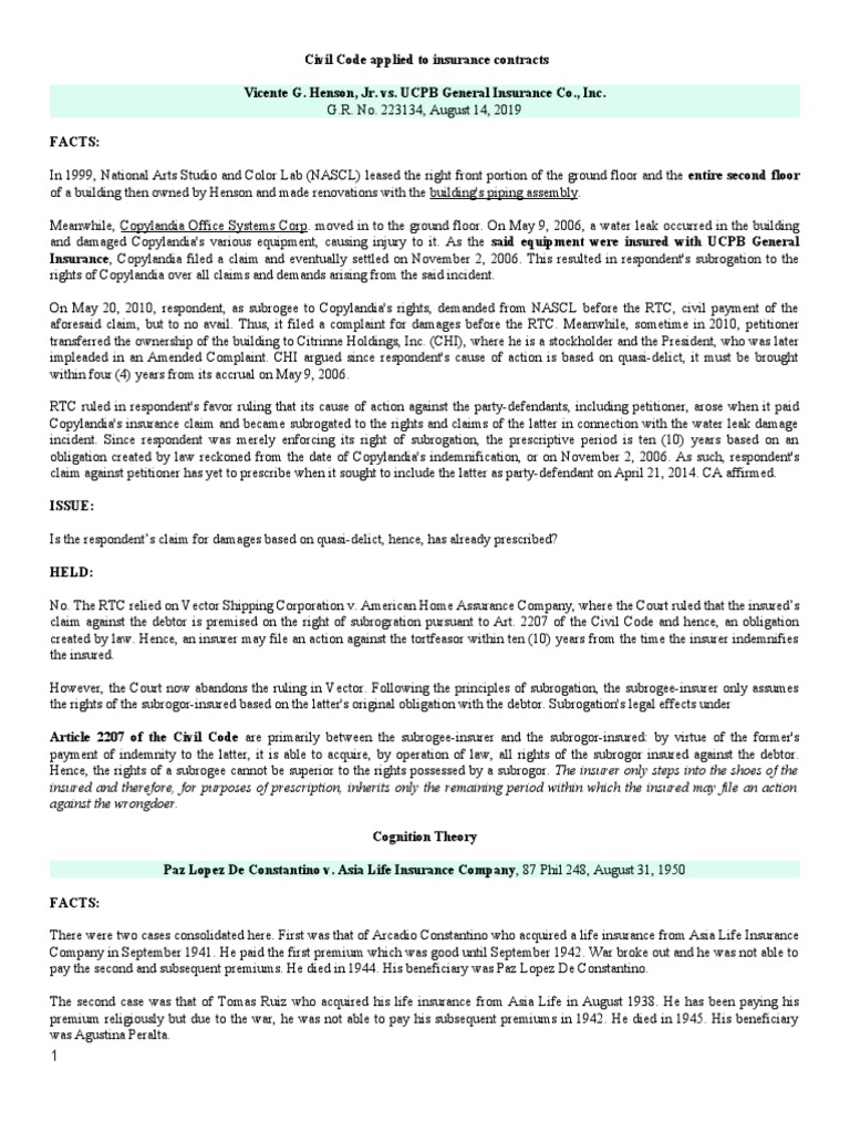 Insurance Cases | PDF | Insurance | Medicare (United States)