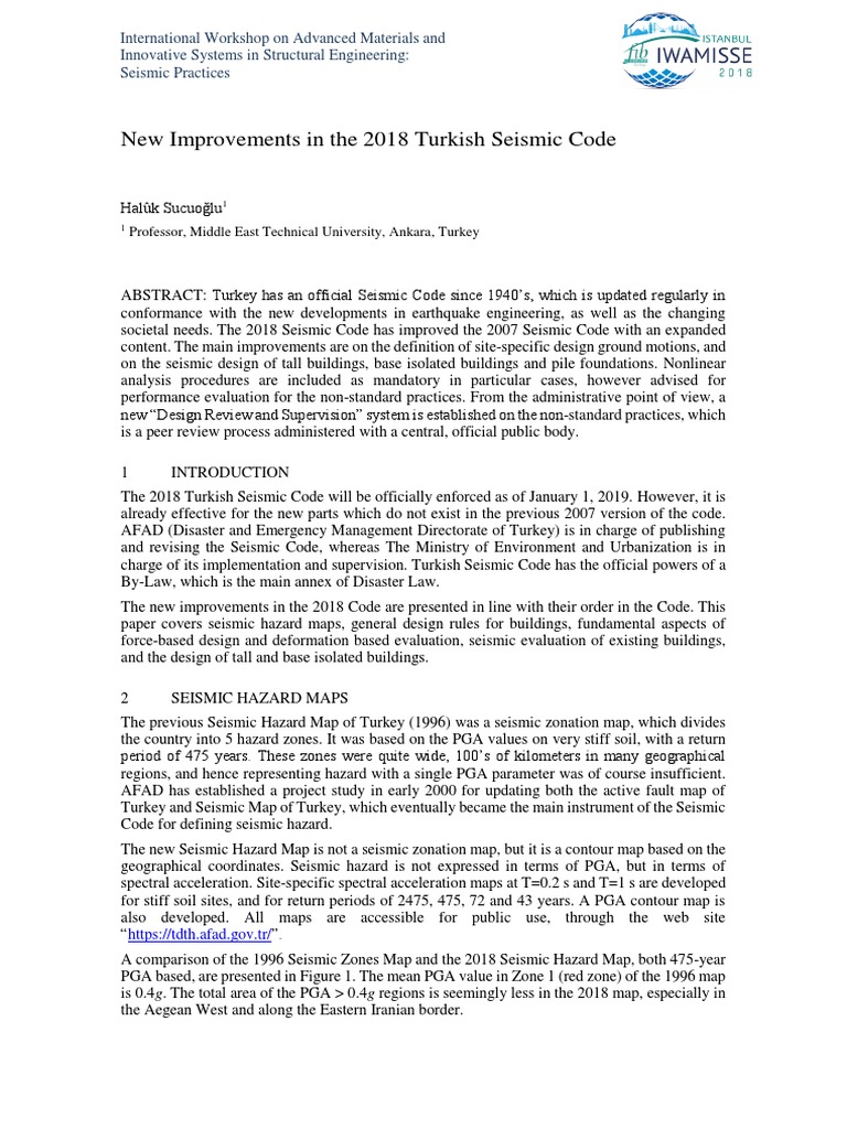 Earthquake Hazard Maps of Turkey English | PDF | Strength Of Materials ...